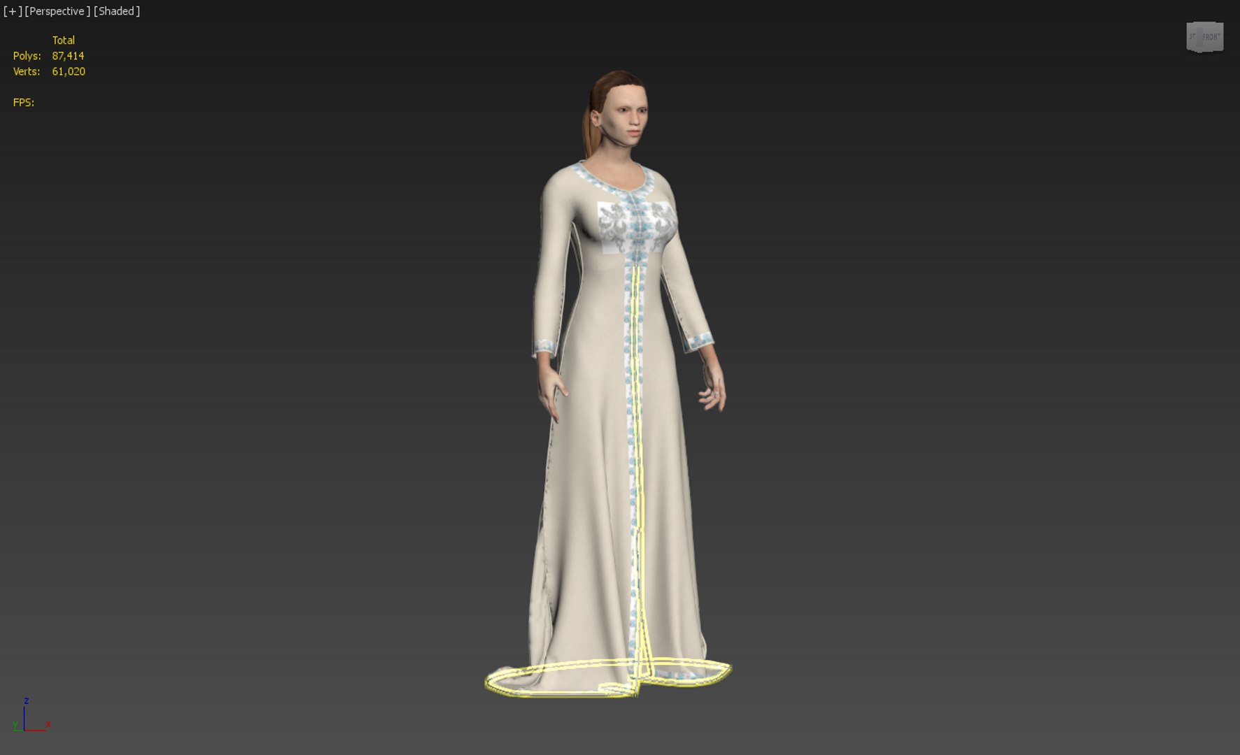 Character Female Cloth 3D - TurboSquid 1591172
