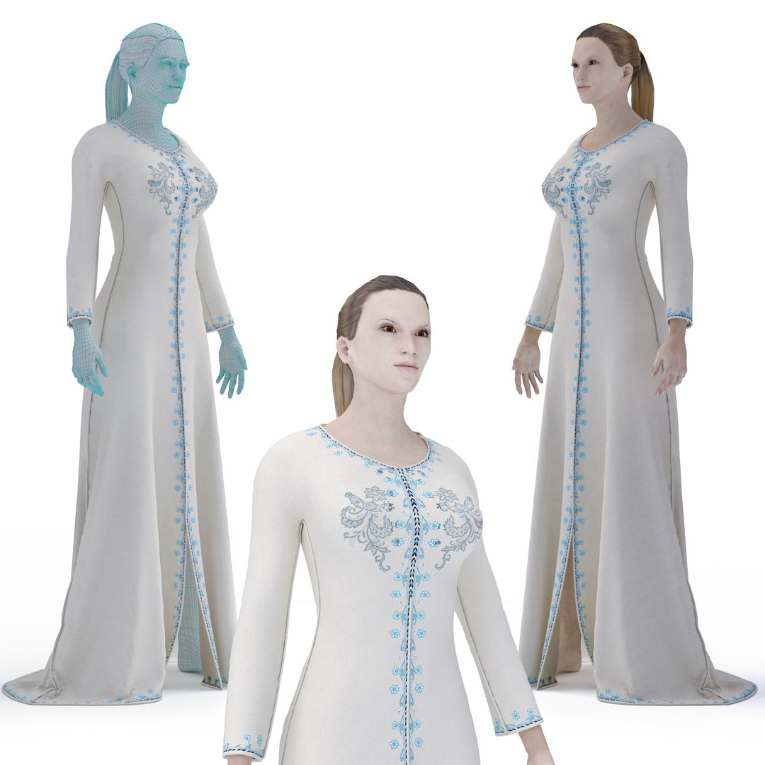 Character Female Cloth 3D - TurboSquid 1591172