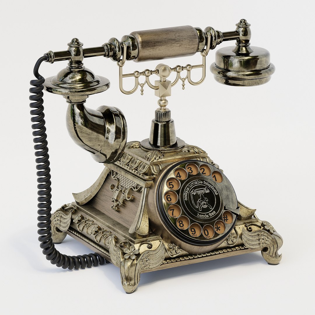 3D model Retro Rotary Phone - TurboSquid 1897506