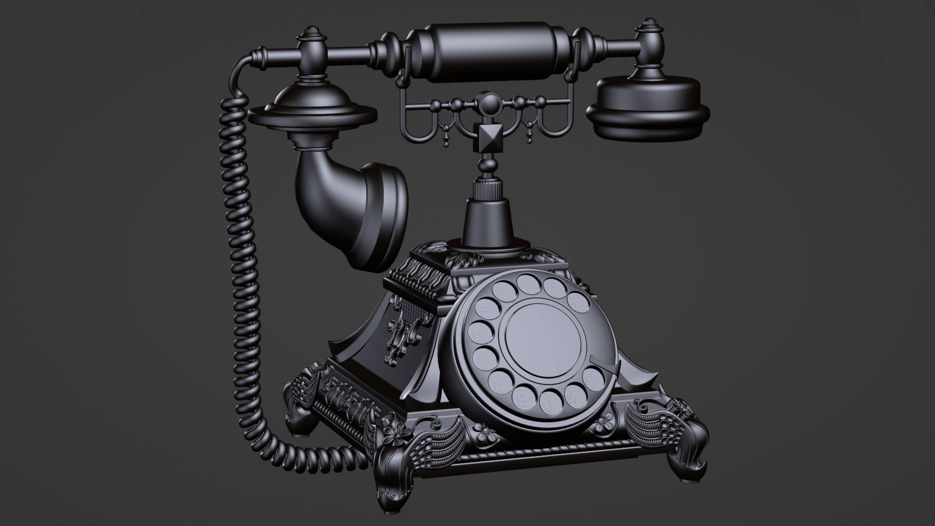 3D model Retro Rotary Phone - TurboSquid 1897506
