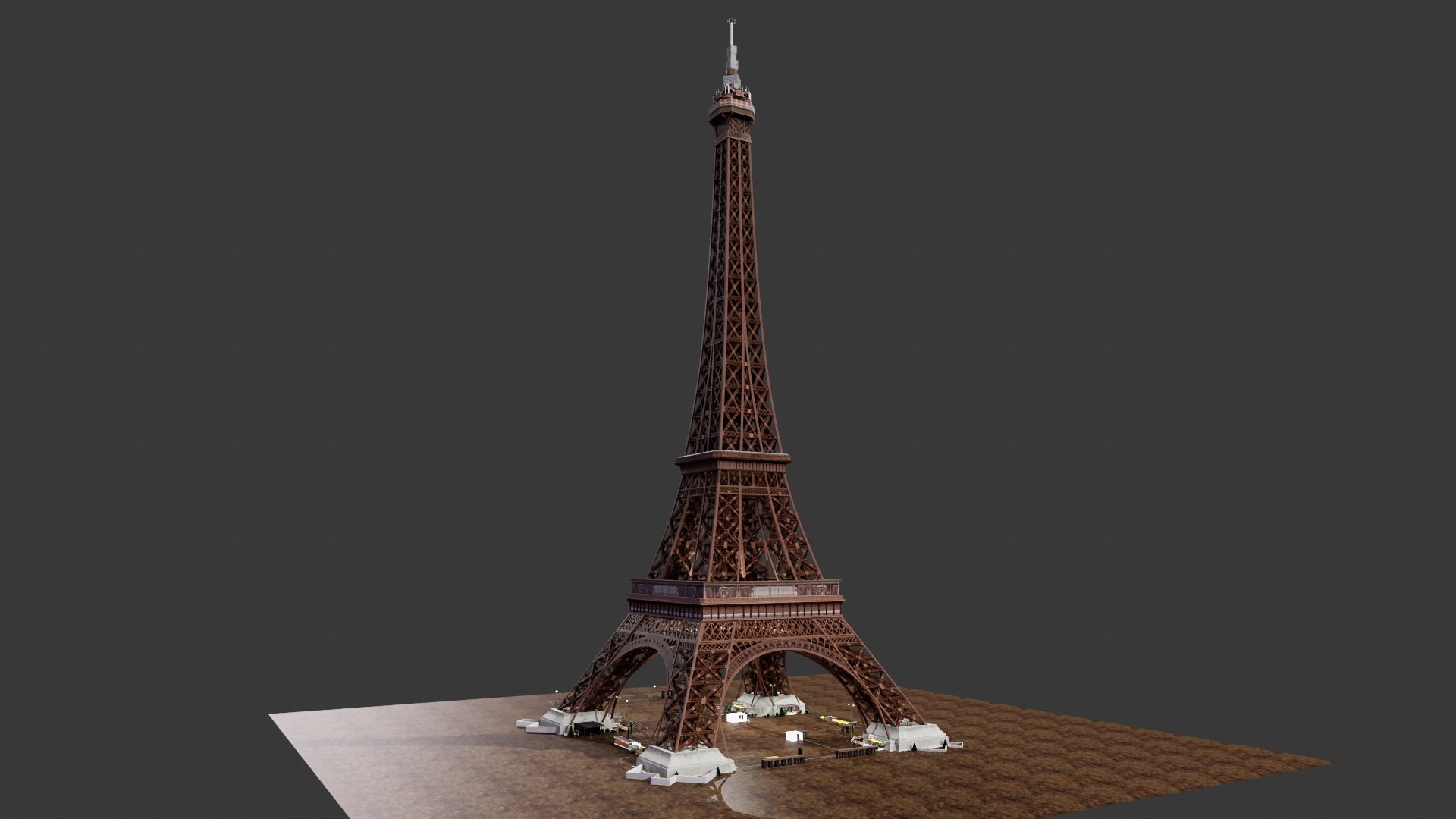 Eiffel Tower 3D Model - TurboSquid 2146142