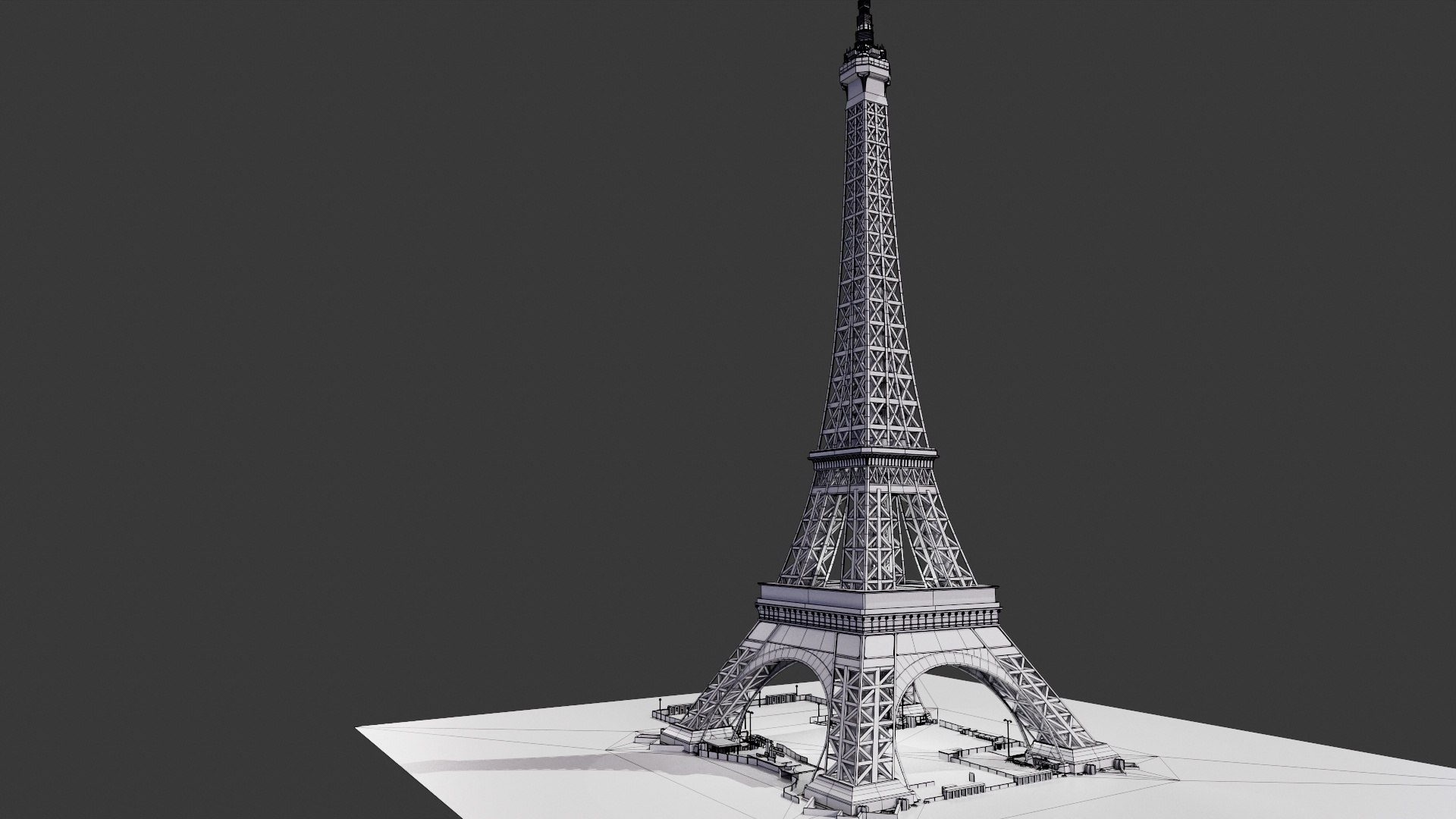 Eiffel Tower 3D Model - TurboSquid 2146142