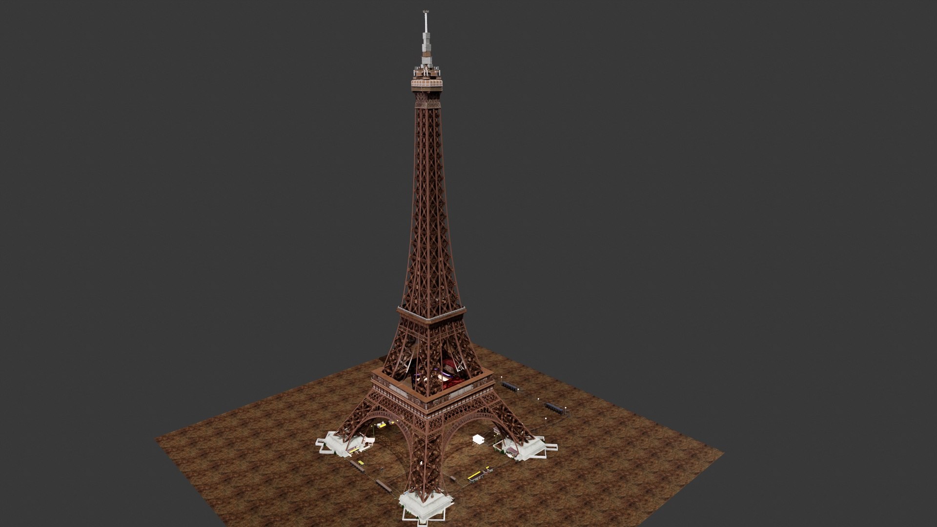 Eiffel Tower 3D Model - TurboSquid 2146142