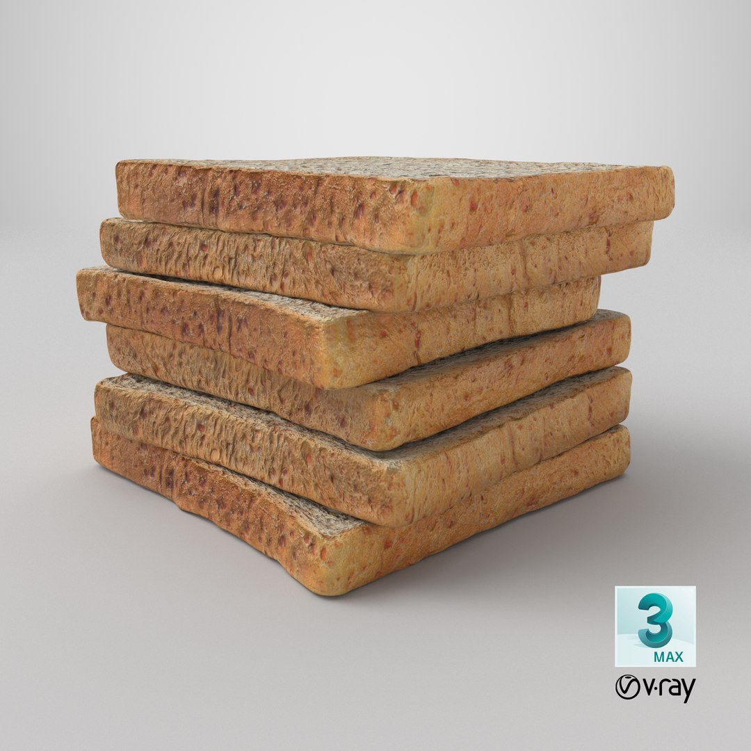 Sliced Bread 3D Model - TurboSquid 2156757