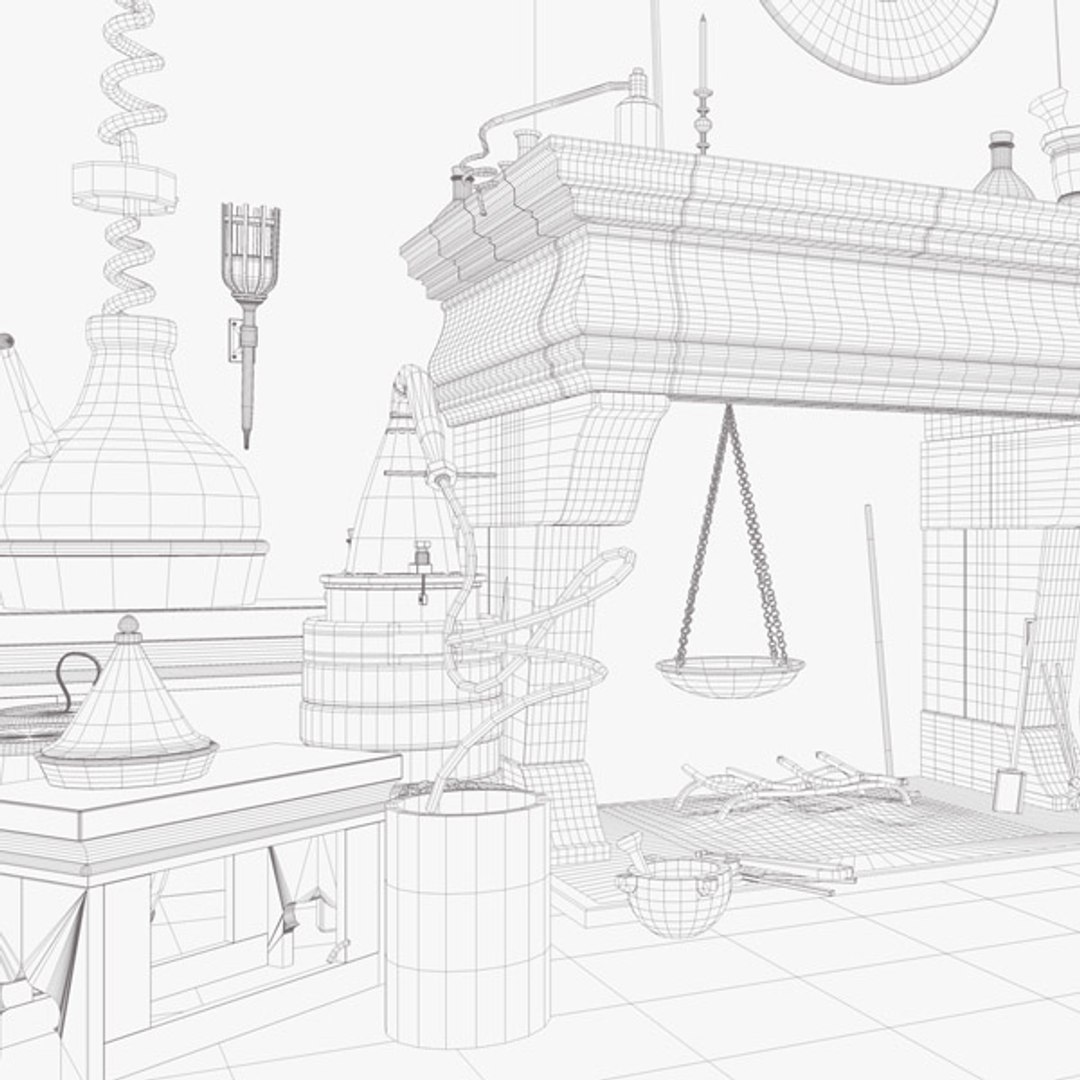 Alchemist Laboratory C4d