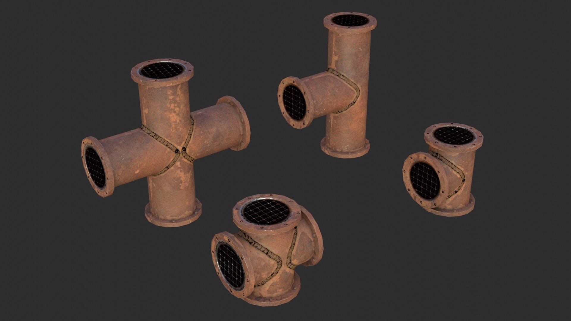 Modular Pipes 3D Model - TurboSquid 1652072