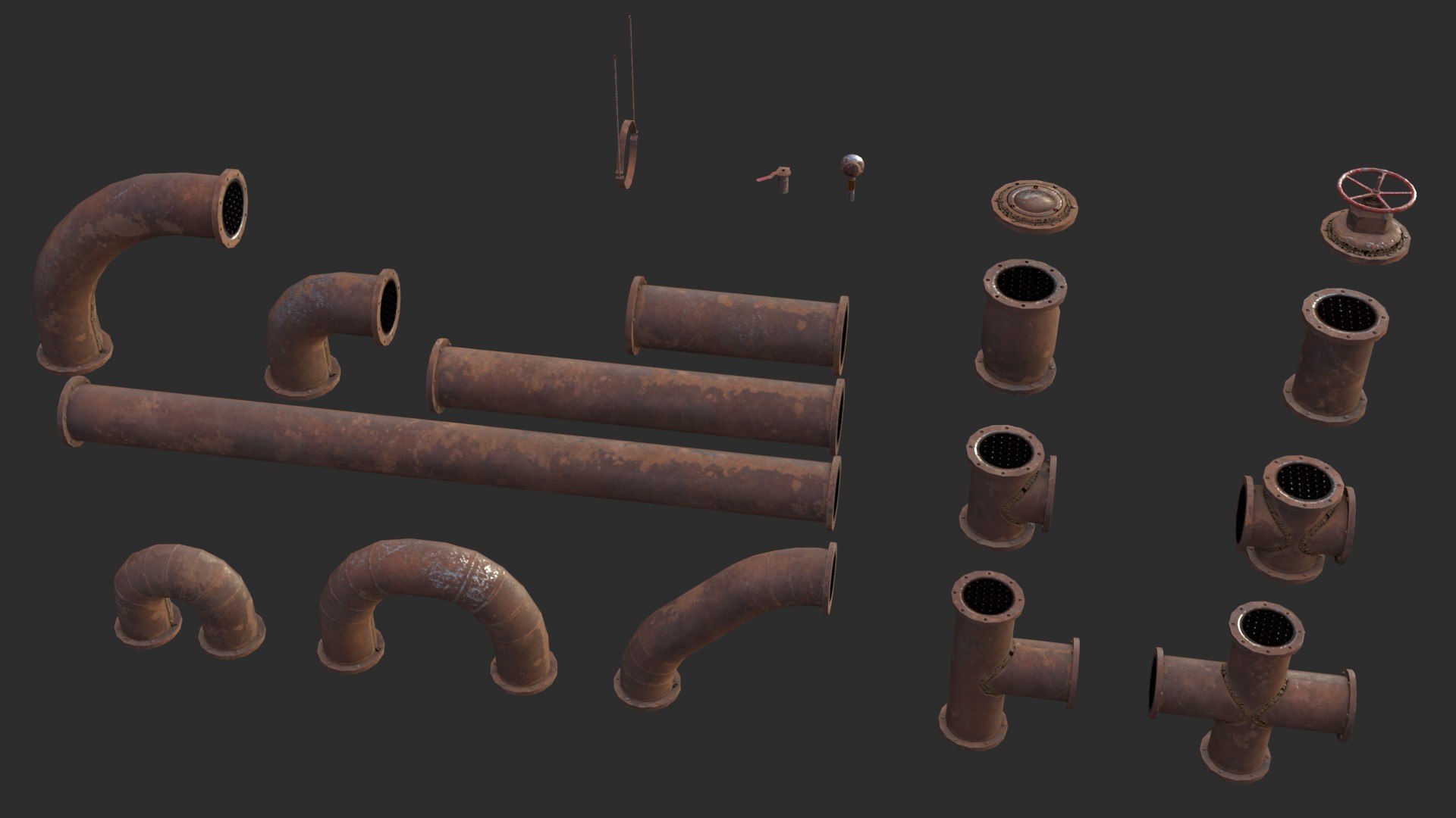 Modular Pipes 3D Model - TurboSquid 1652072