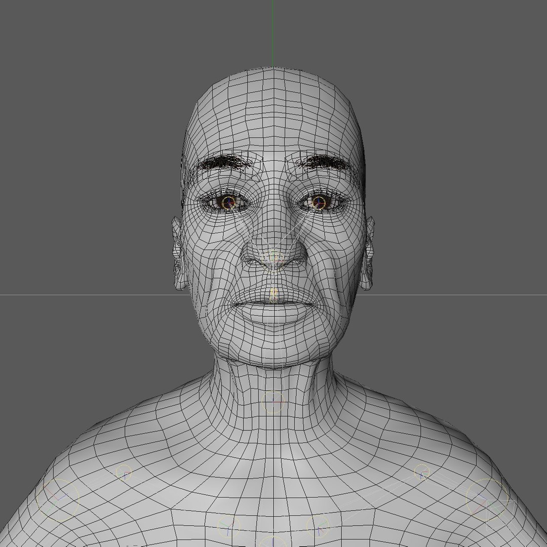 Realistic Base Mesh Old 3d Model