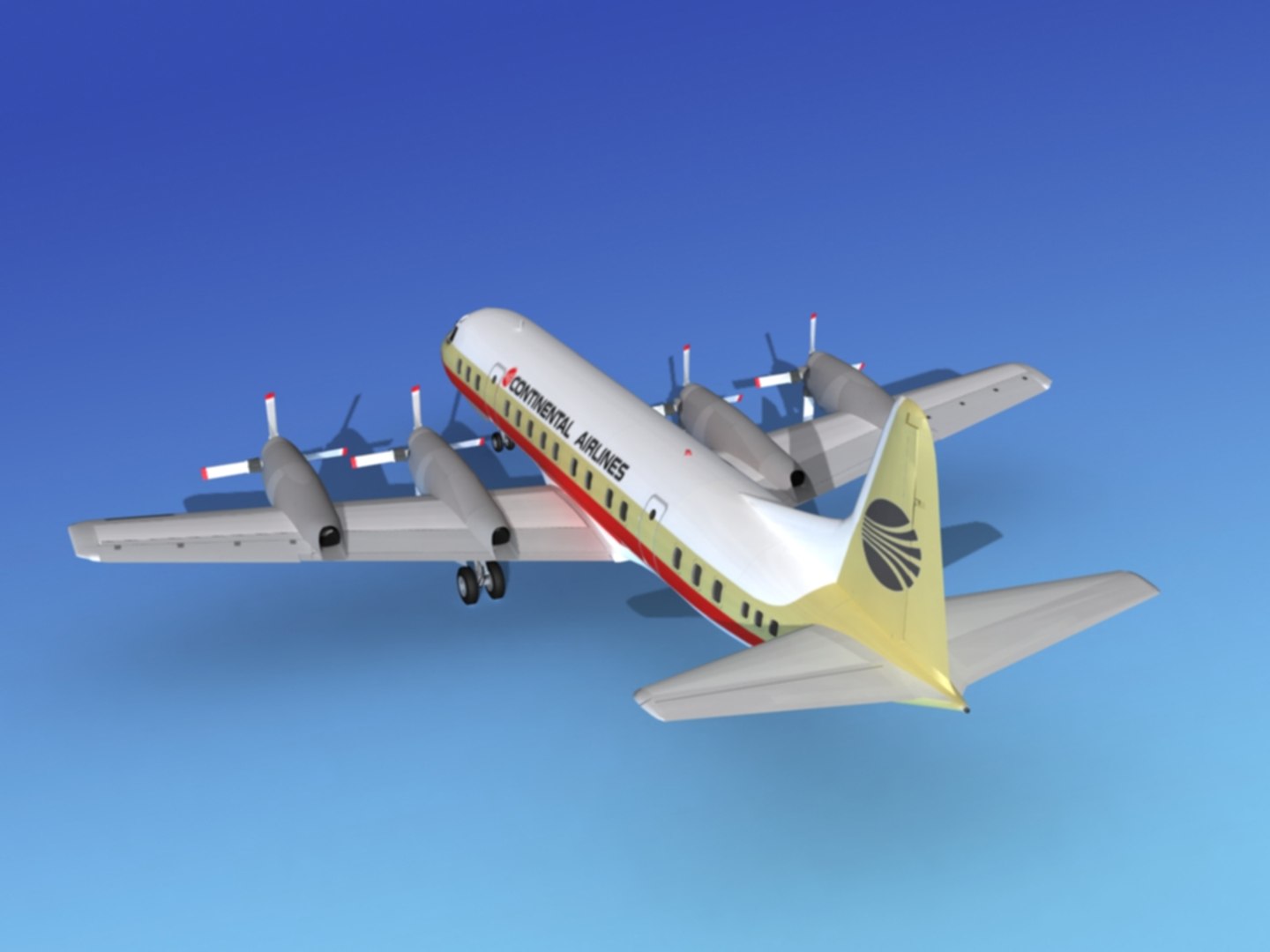 3d Propellers Electra Lockheed Model