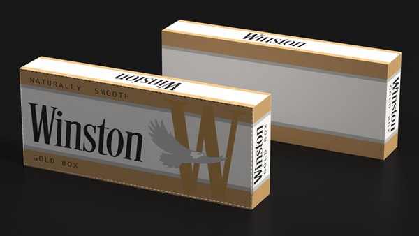 modelo 3d Caja de cigarrillos de cartón Winston - TurboSquid 1943626