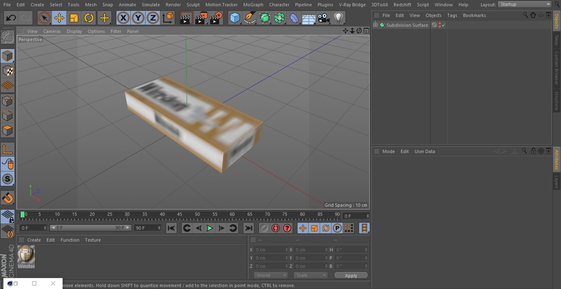 Carton Cigarettes Box Winston 3D Model - TurboSquid 1943626