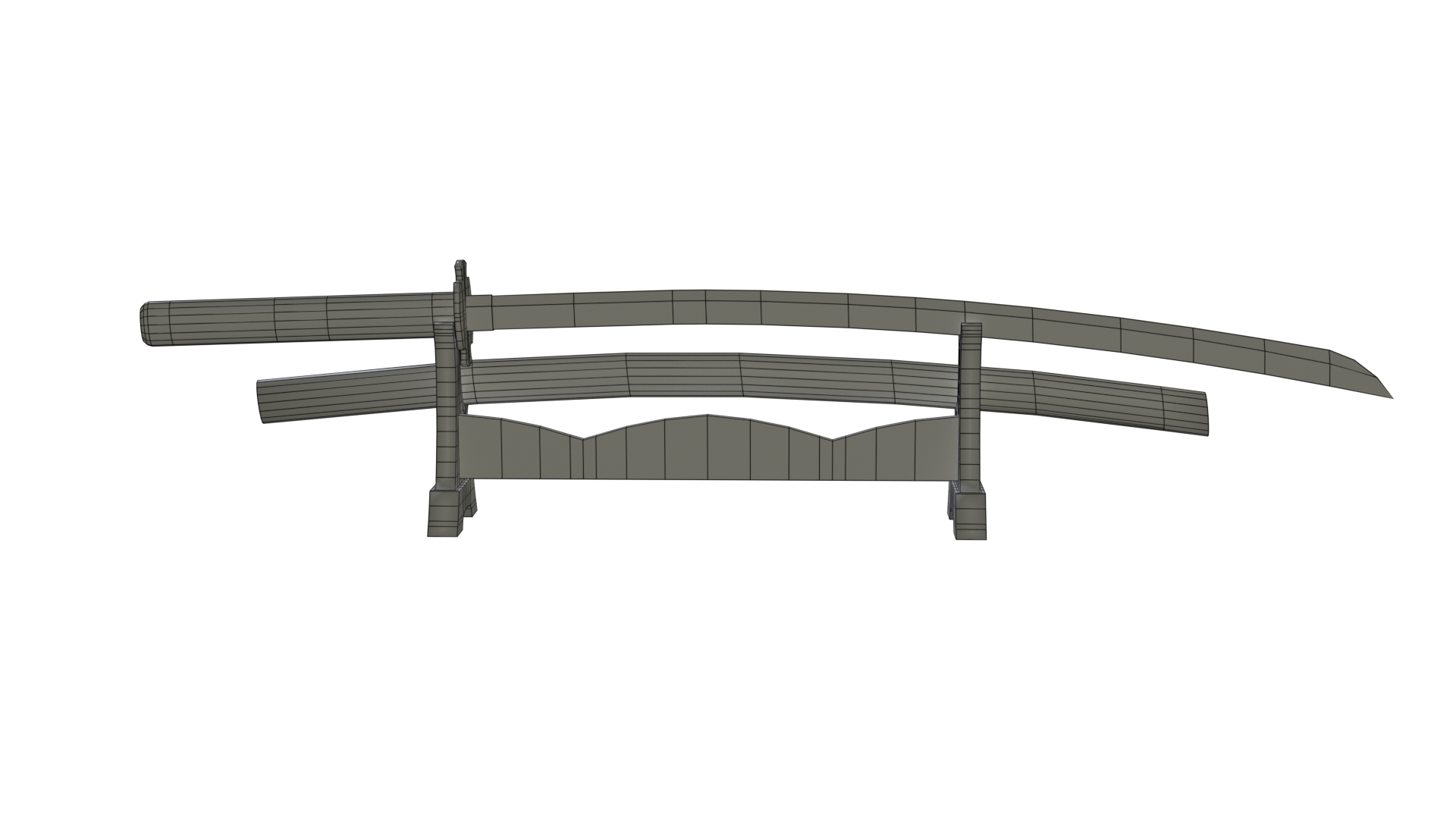 Katana With Stand And Sheath 3D - TurboSquid 2117586