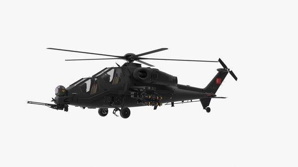 modelo 3d Helicóptero ATAK T129 negro - TurboSquid 2040258