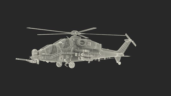 modelo 3d Helicóptero ATAK T129 negro - TurboSquid 2040258