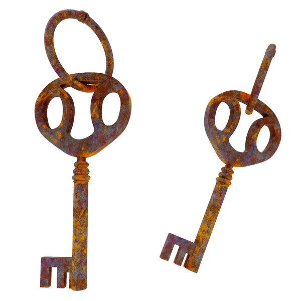 Old Rusty Key 3d Model Turbosquid 1983273
