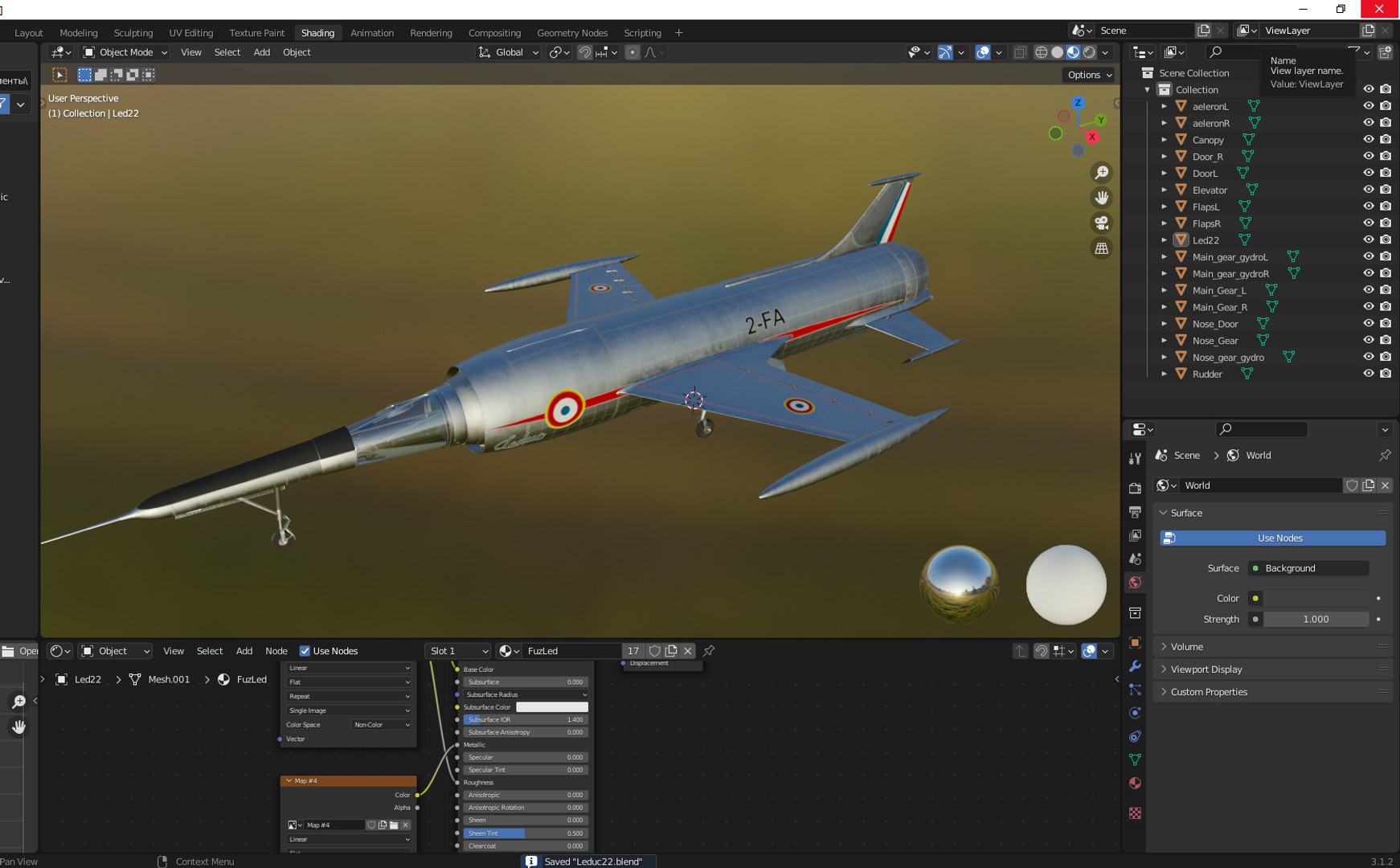 3D Leduc 022 Fighter - TurboSquid 2042636
