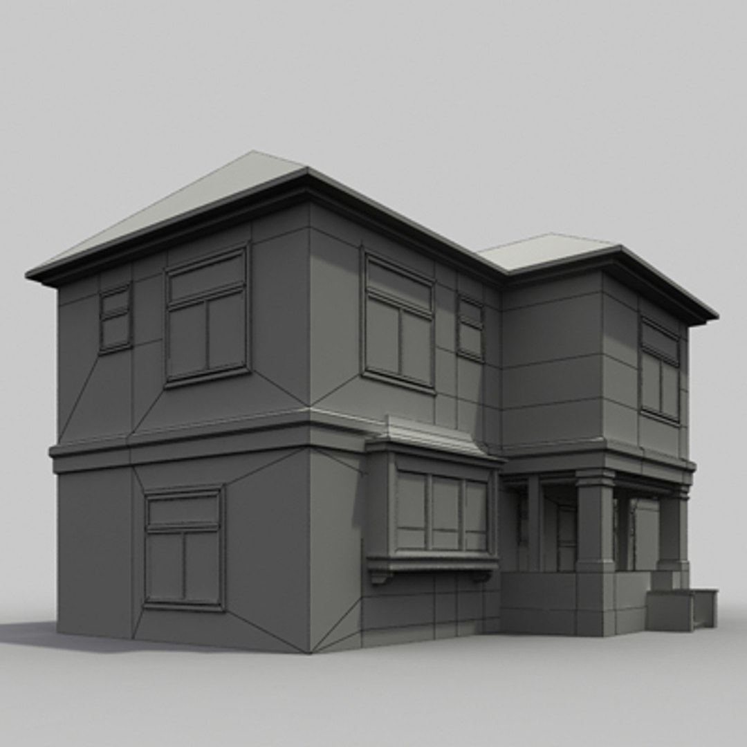 maya small town house building