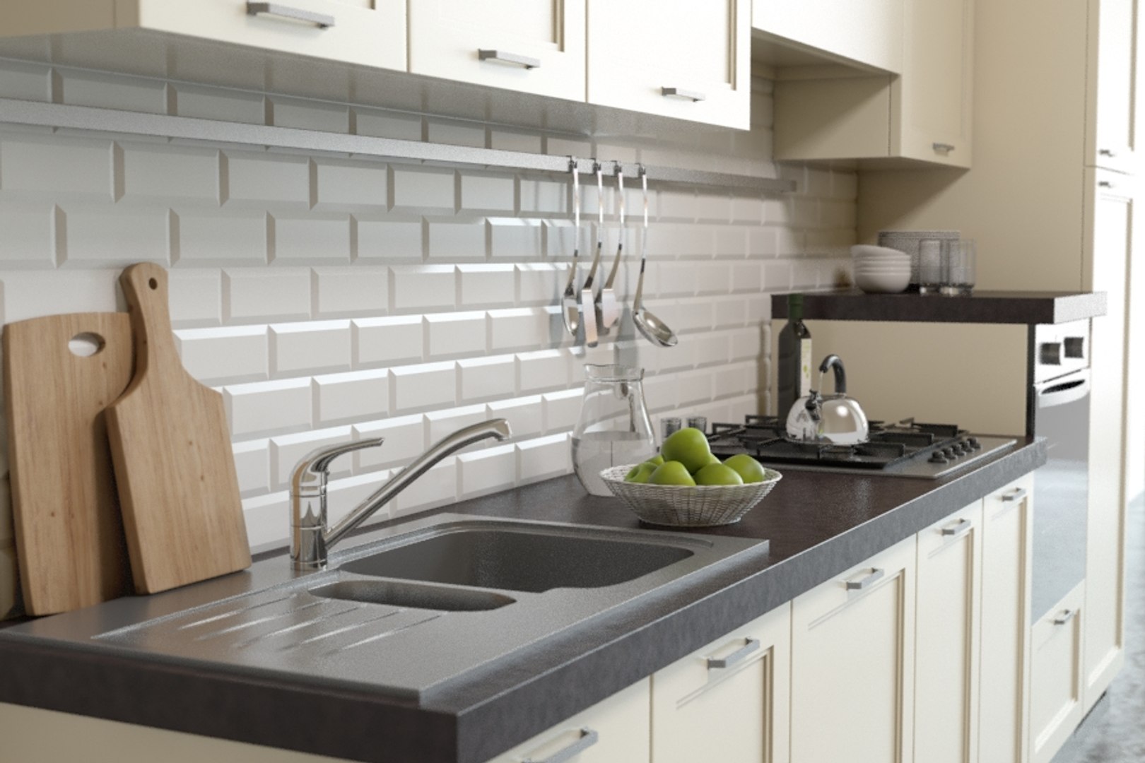 3d Scavolini Colony Kitchen 2 Model