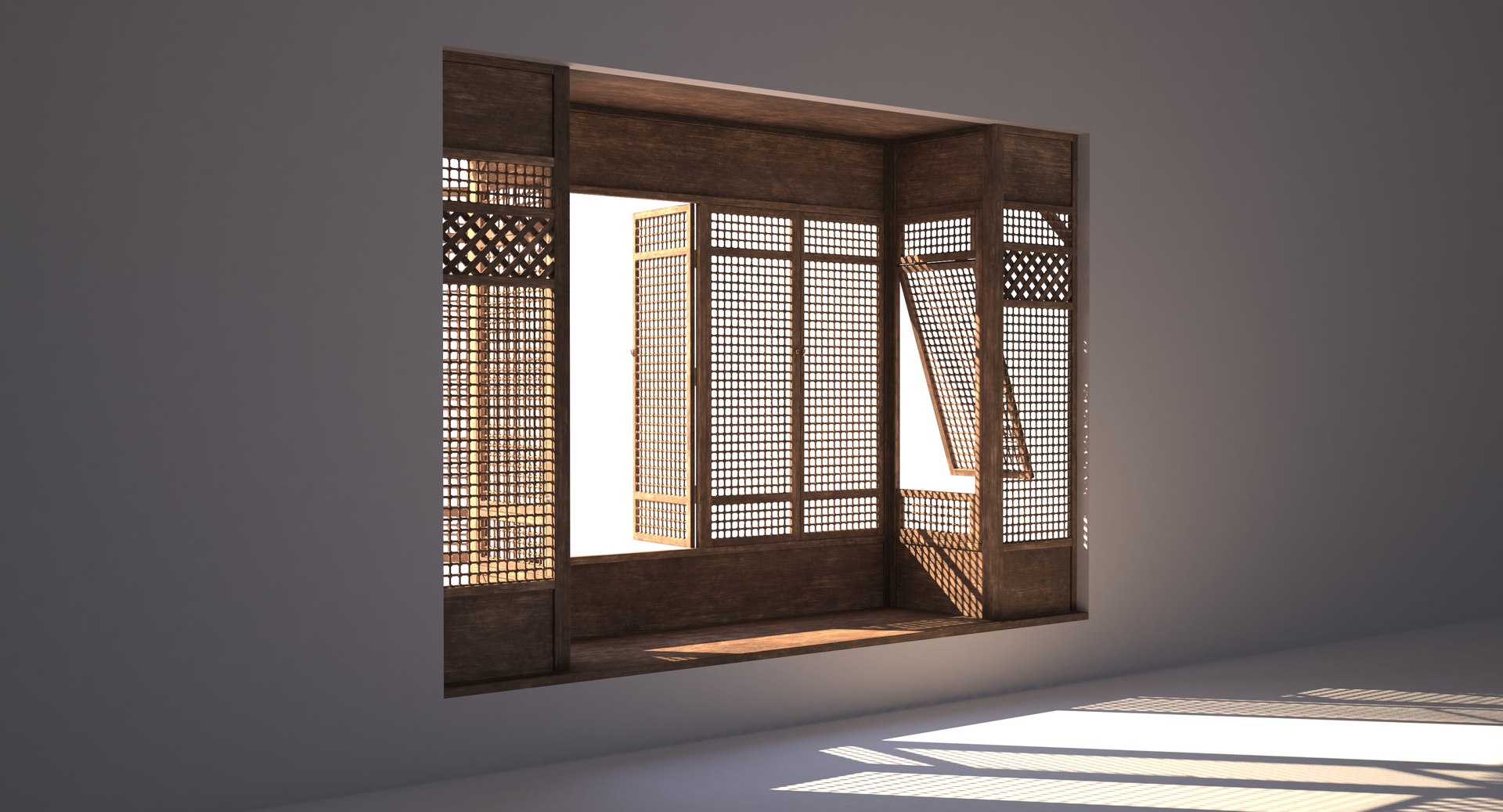Arabian window mashrabia 3D model - TurboSquid 1539858