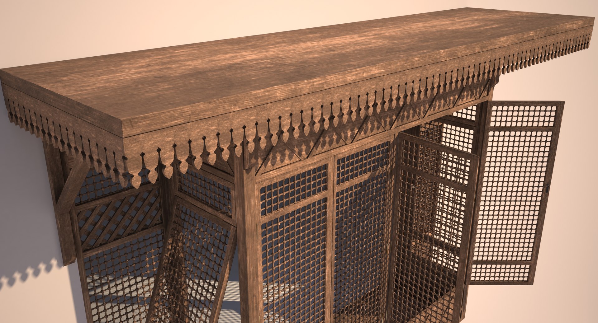 Arabian window mashrabia 3D model - TurboSquid 1539858