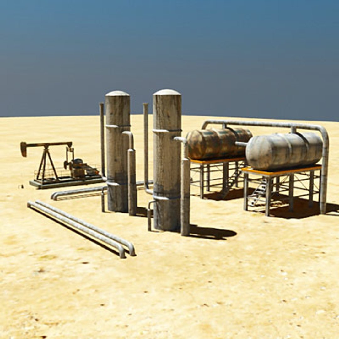 Oilfield Equipment 3d 3ds