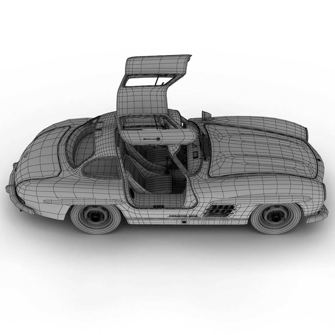3d Model Mercedes-benz 300sl
