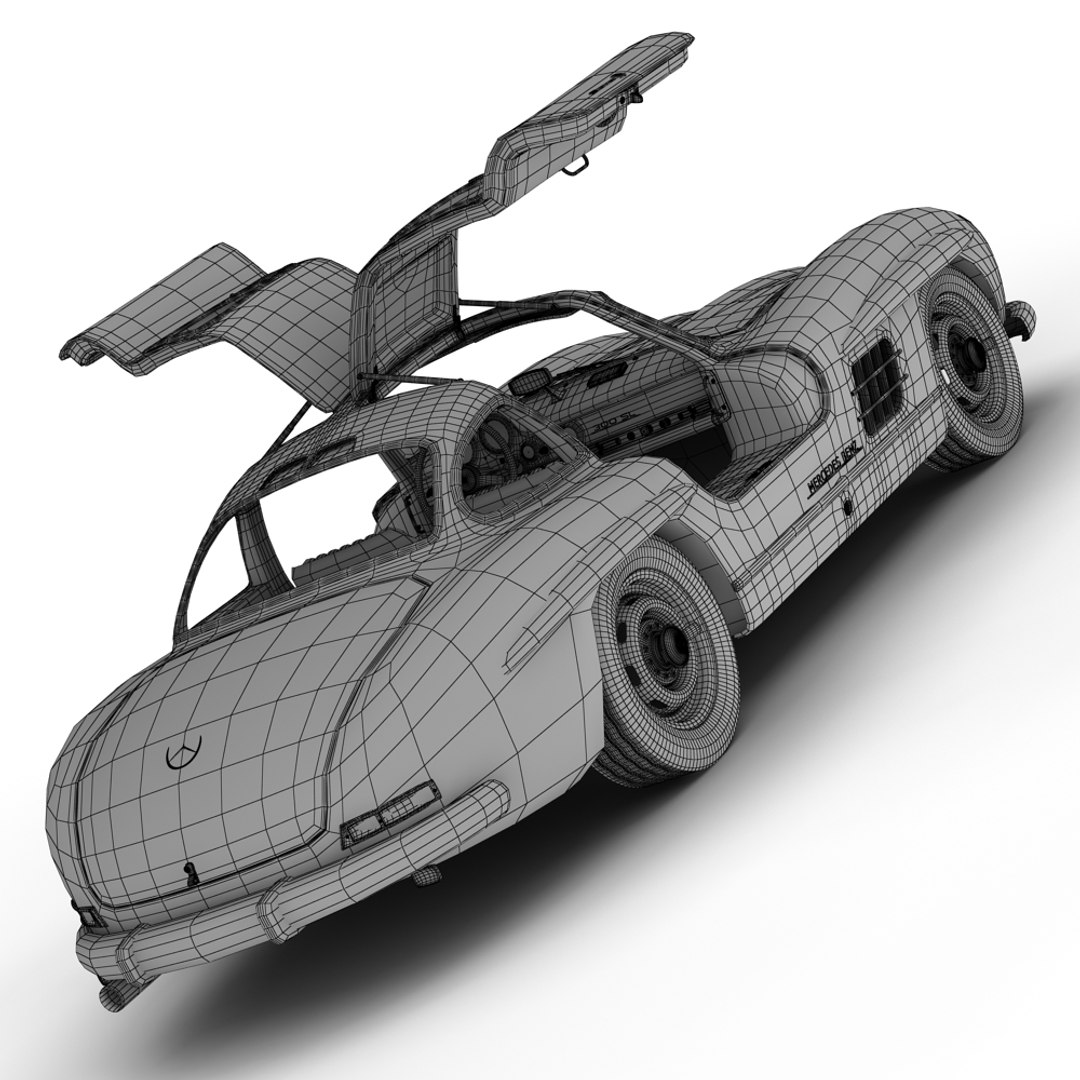 3d Model Mercedes-benz 300sl