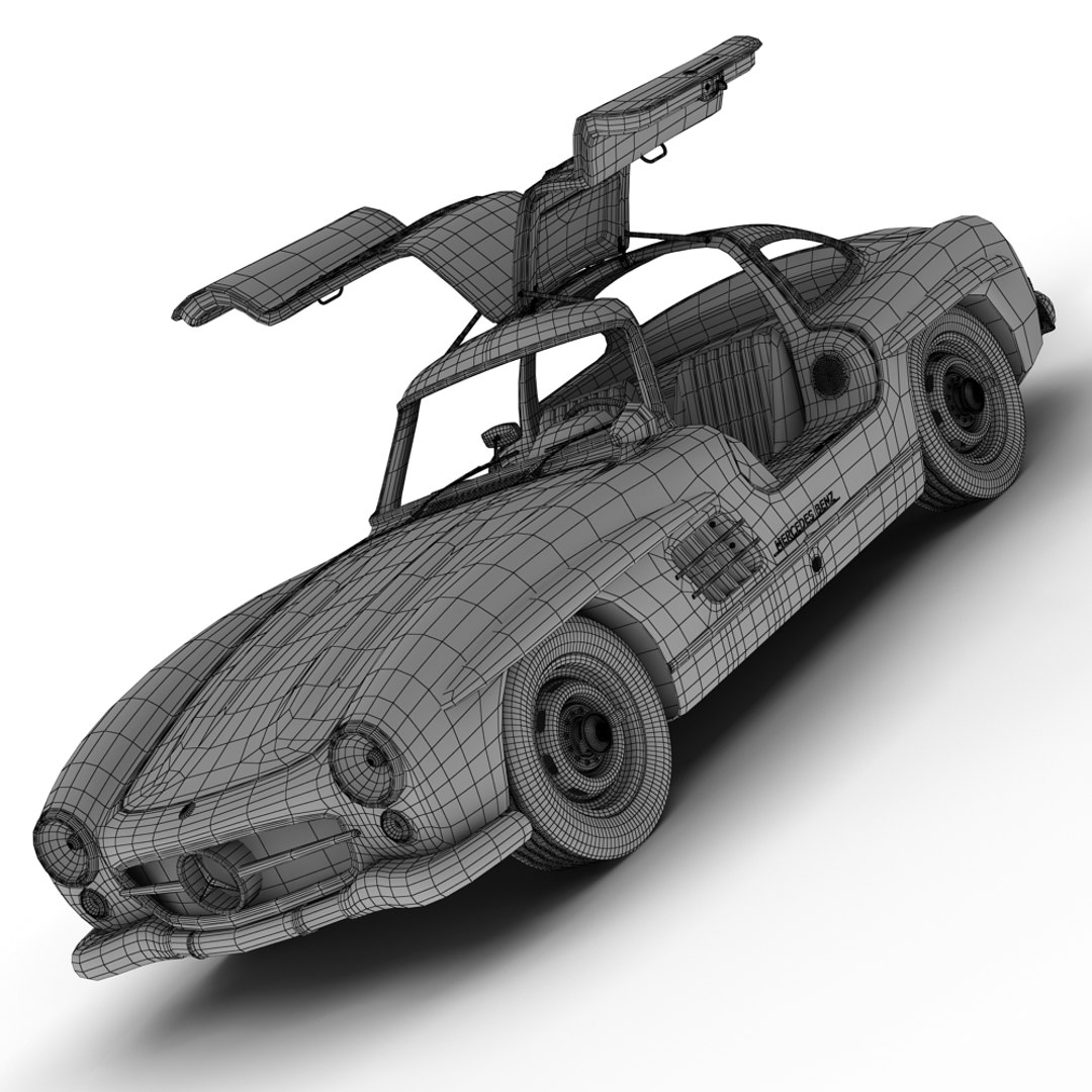 3d Model Mercedes-benz 300sl