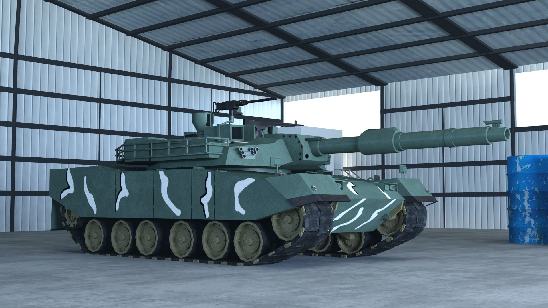 K1A1 South Korean Main Battle Tank Model - TurboSquid 2382653