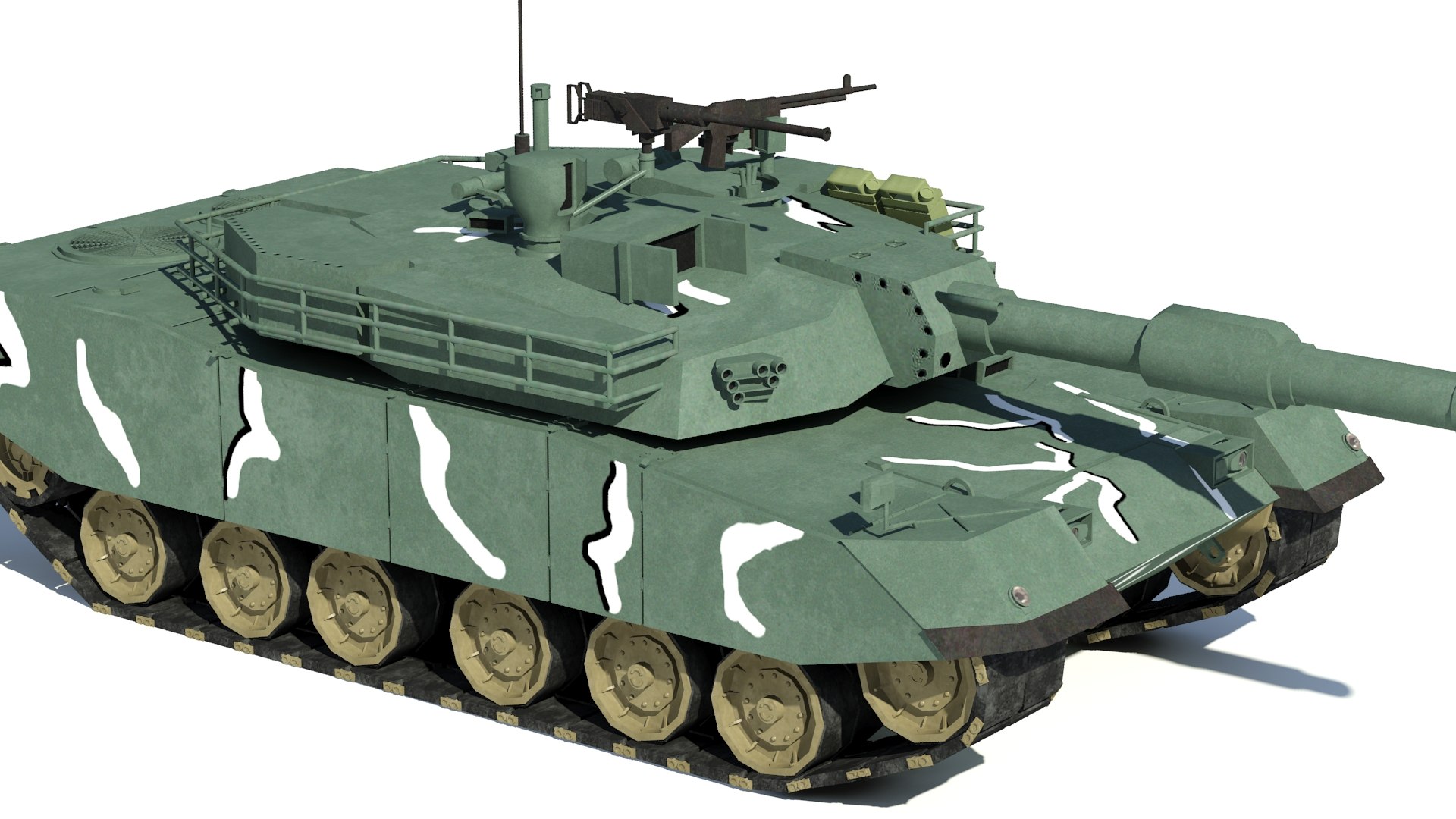 K1A1 South Korean Main Battle Tank Model - TurboSquid 2382653