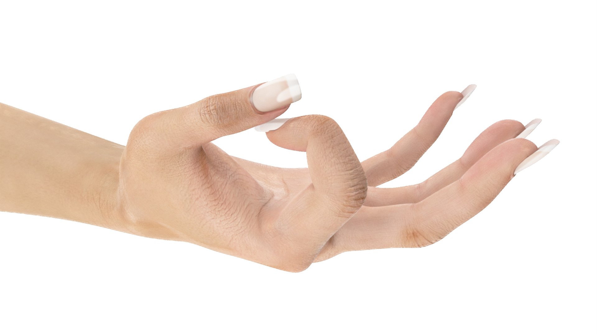 3D Olive Skin Female Hand OK Pose - TurboSquid 2193847