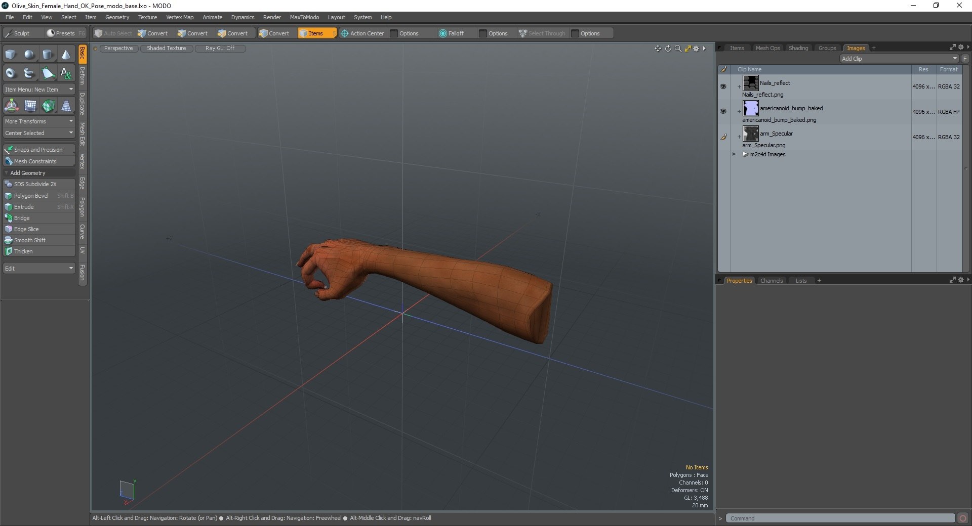 3D Olive Skin Female Hand OK Pose - TurboSquid 2193847