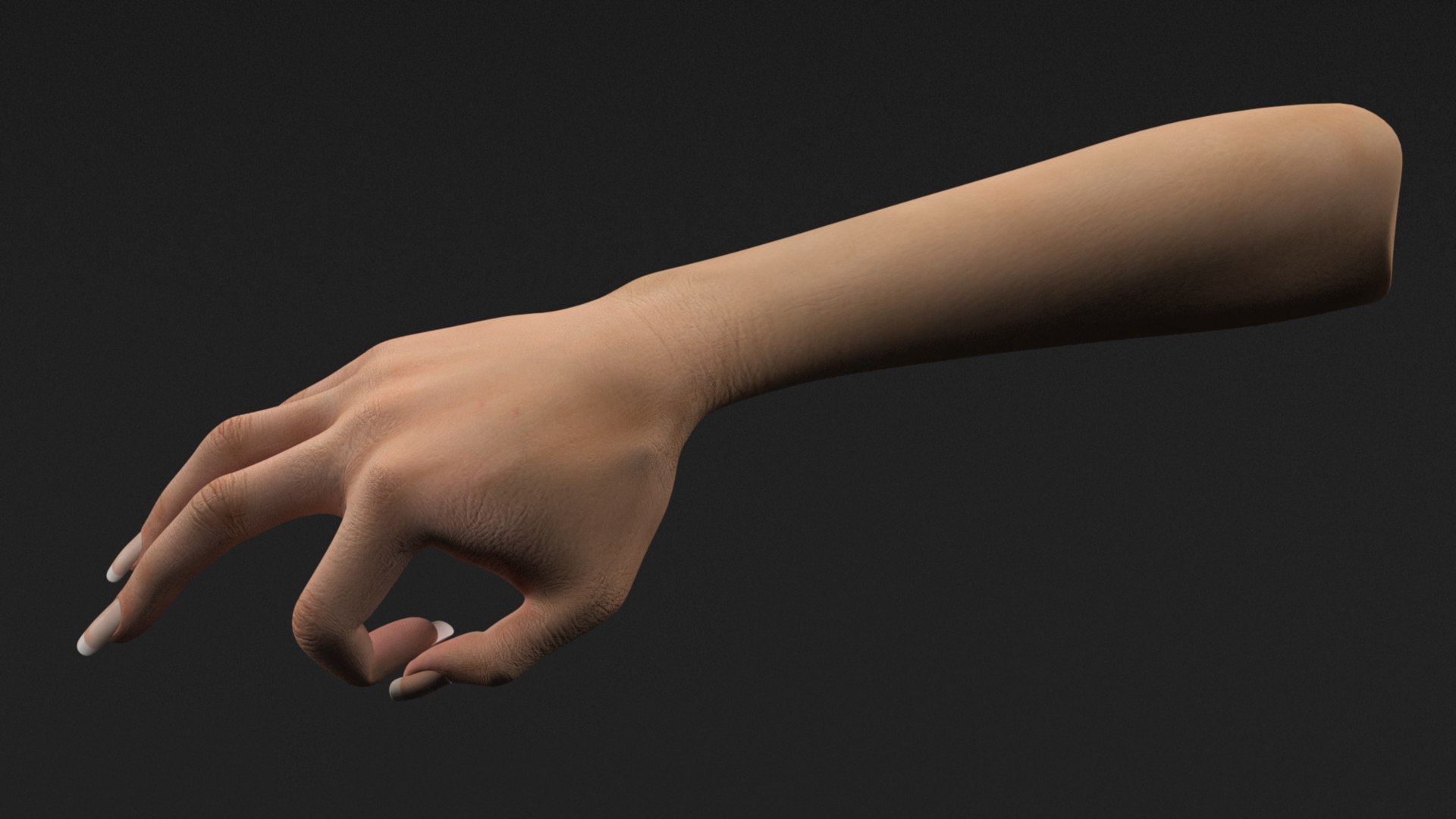 3D Olive Skin Female Hand OK Pose - TurboSquid 2193847