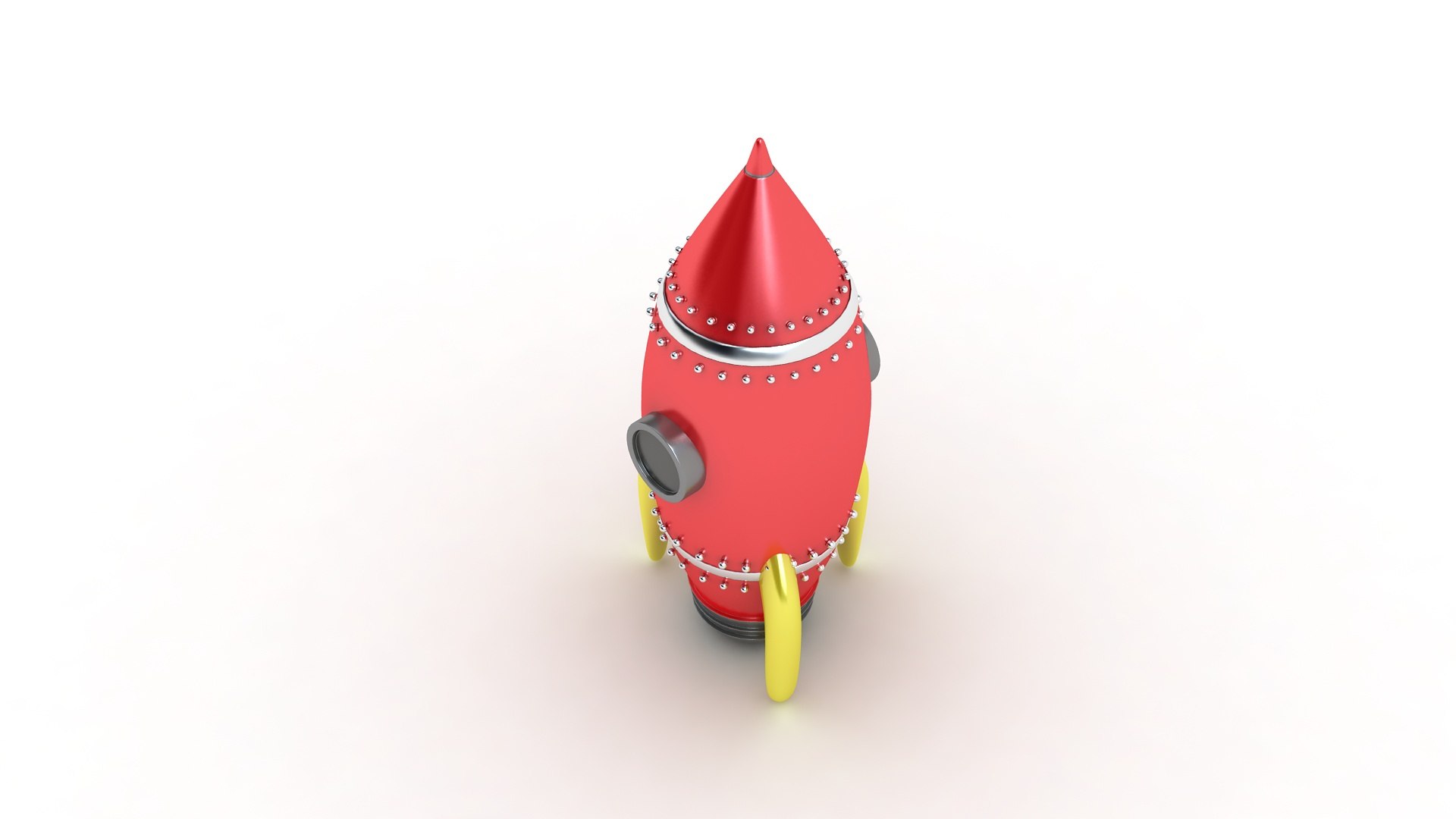 Cartoon Rocket v2 3D - TurboSquid 1993053