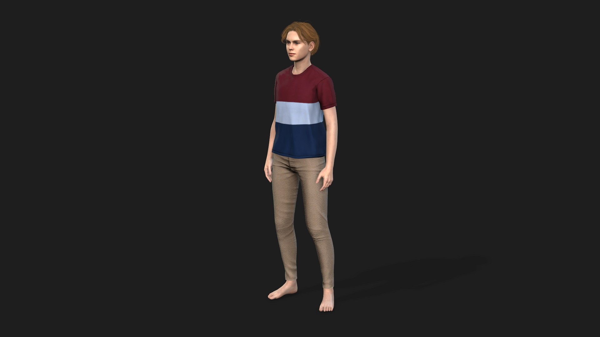 Realistic 3D Young Boy Character 3D Model - TurboSquid 2365446