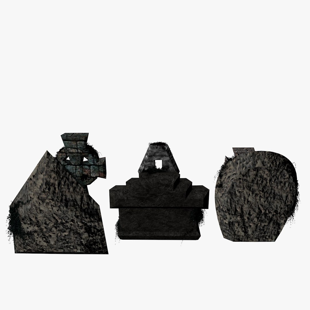 Gravestones Model - TurboSquid 1627831