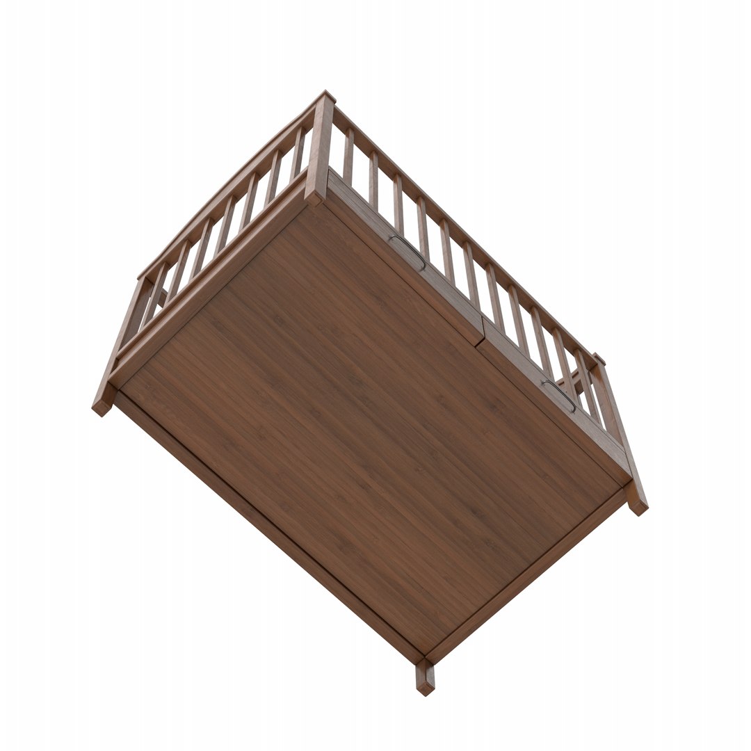 3D Model Baby Cot - TurboSquid 2063319