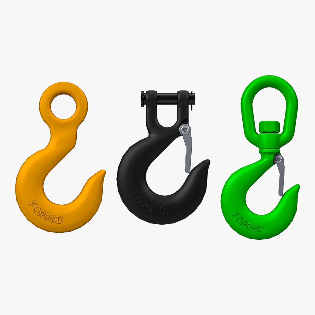 3D Lifting Hooks Collection - TurboSquid 1795888