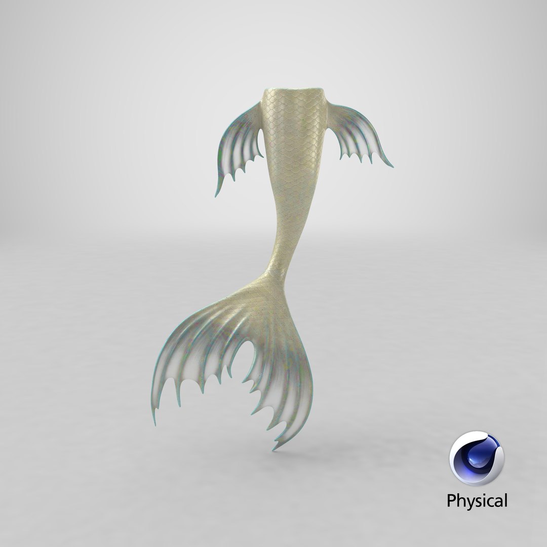 Mermaid tail 03 straight 3D model - TurboSquid 1251463