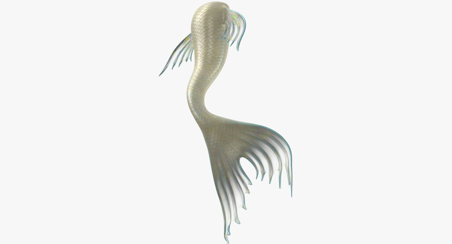 Mermaid Tail 03 Straight 3D Model - TurboSquid 1251463