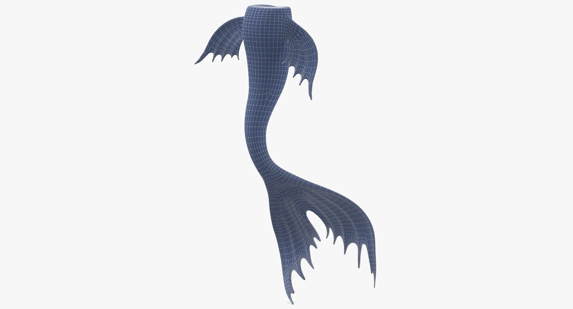 Mermaid tail 03 straight 3D model - TurboSquid 1251463