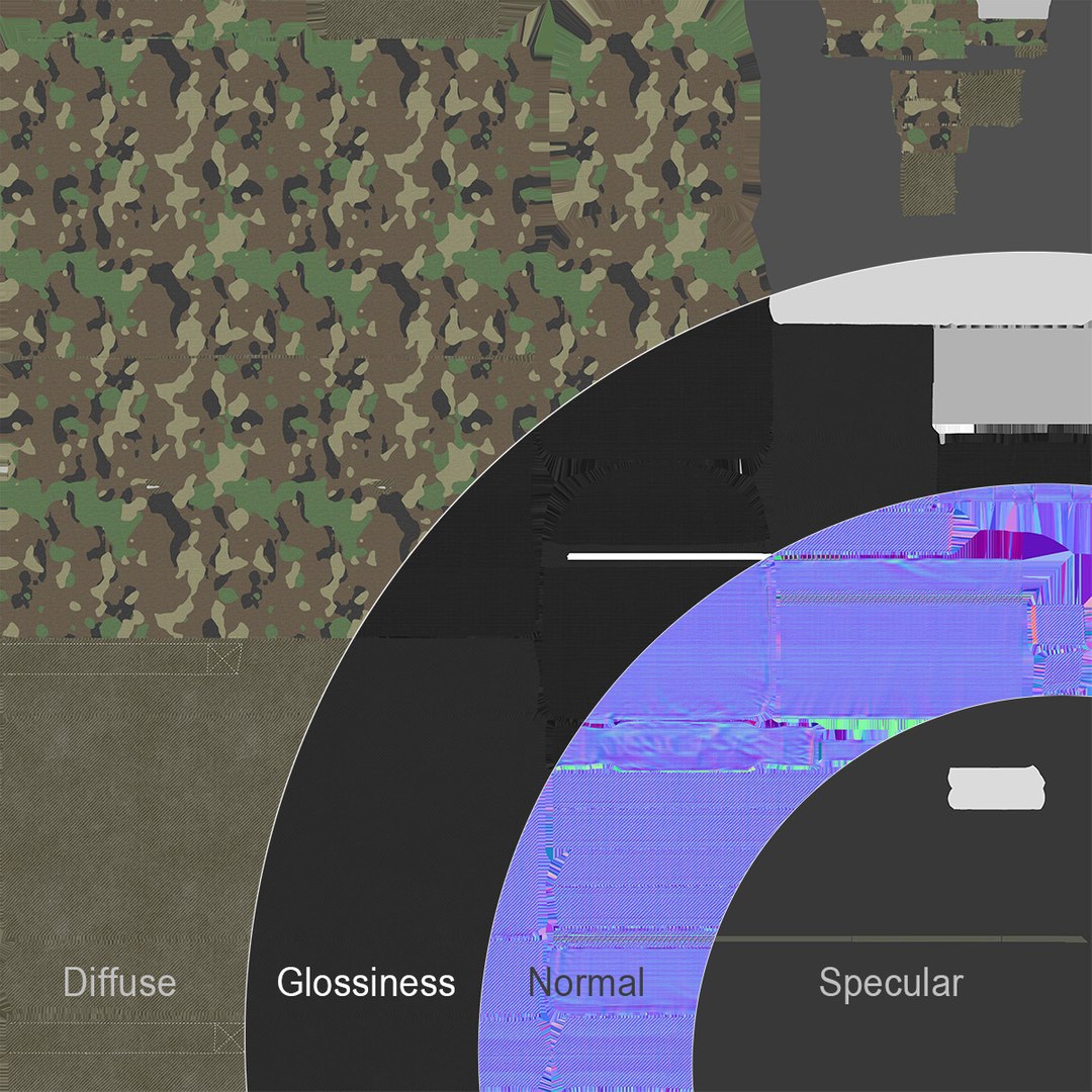 Army Bag 8K PBR Textures 3D Model - TurboSquid 2098265