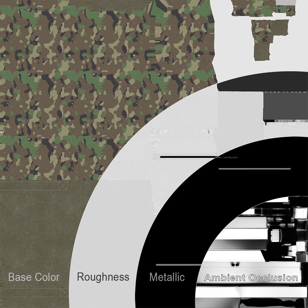 Army Bag 8K PBR Textures 3D Model - TurboSquid 2098265