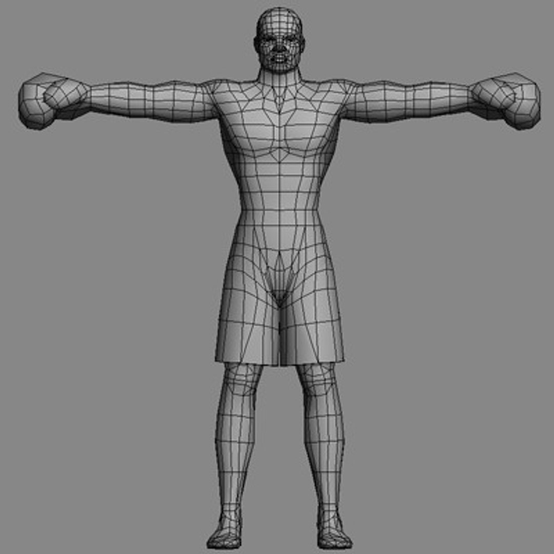Boxer Character 3d Model
