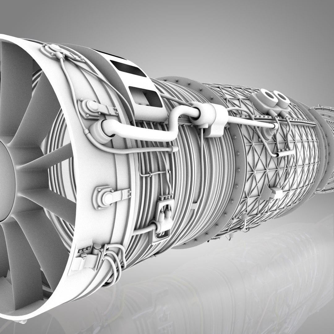 Engine Jet 3d Obj