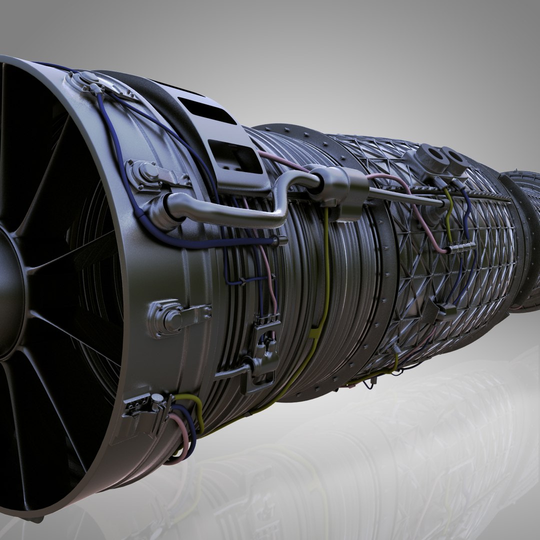 Engine Jet 3d Obj