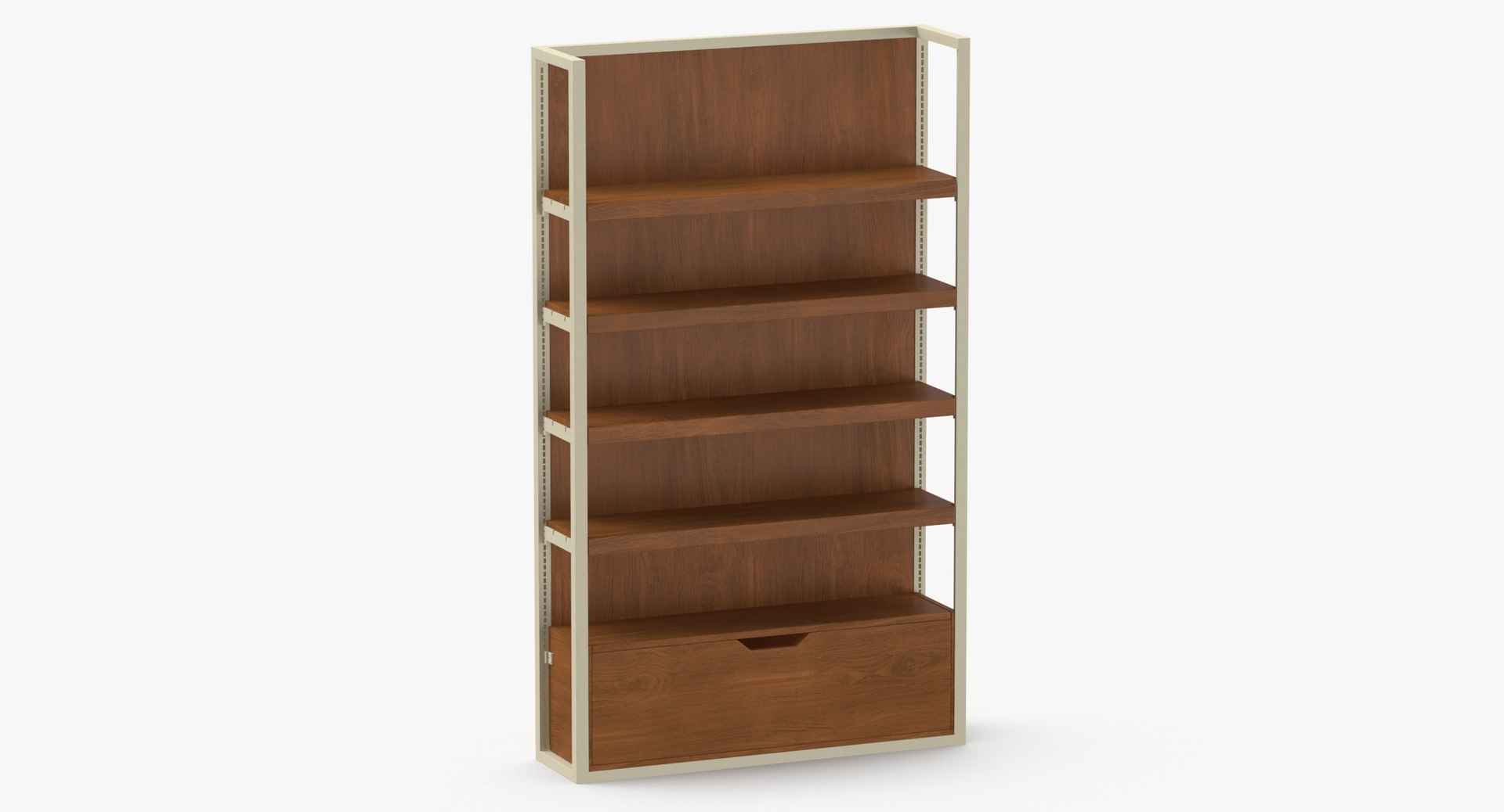 3D Wooden Shelving System 72 Shelf And Drawer(1) - TurboSquid 1978283