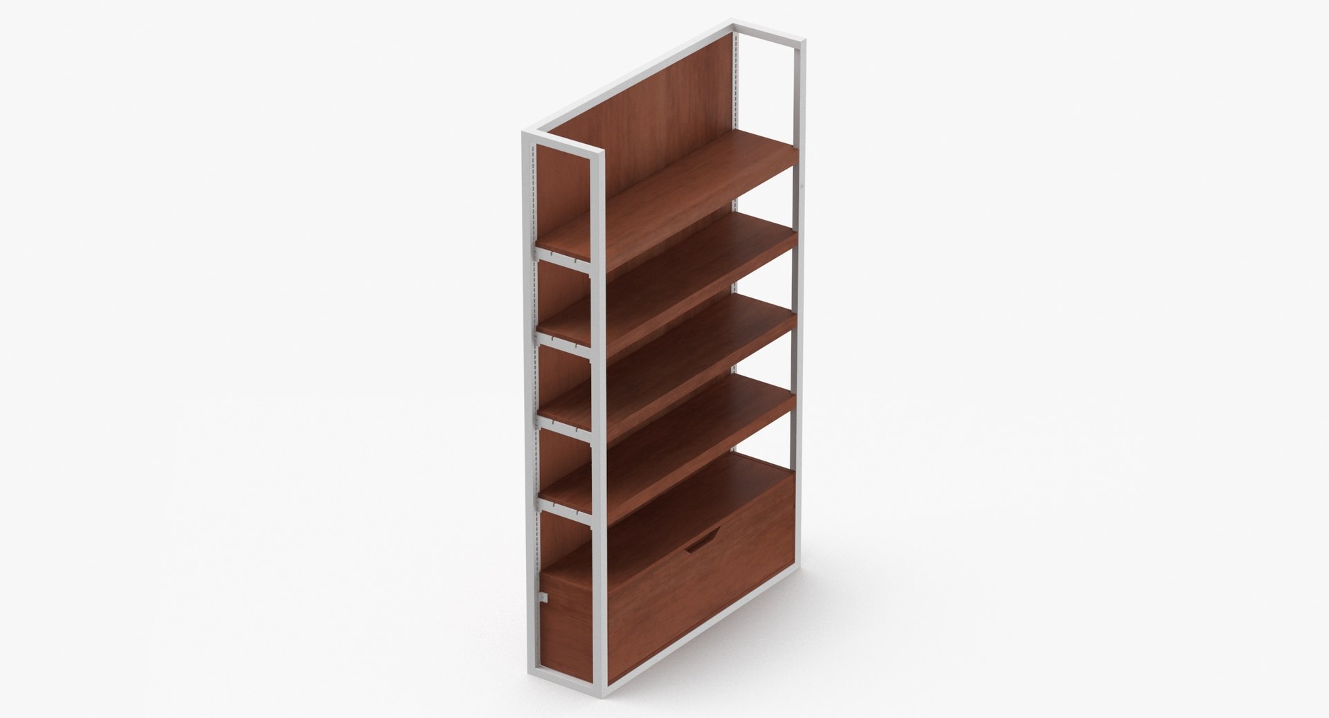 3D Wooden Shelving System 72 Shelf And Drawer(1) - TurboSquid 1978283