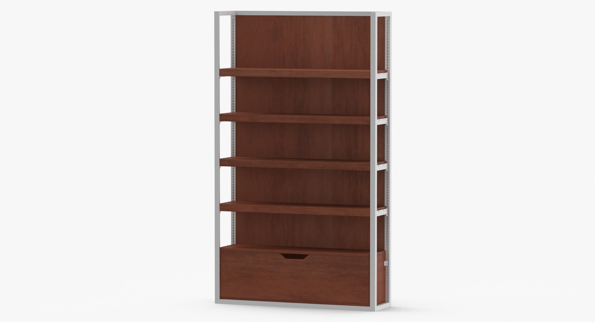 3D Wooden Shelving System 72 Shelf And Drawer(1) - TurboSquid 1978283