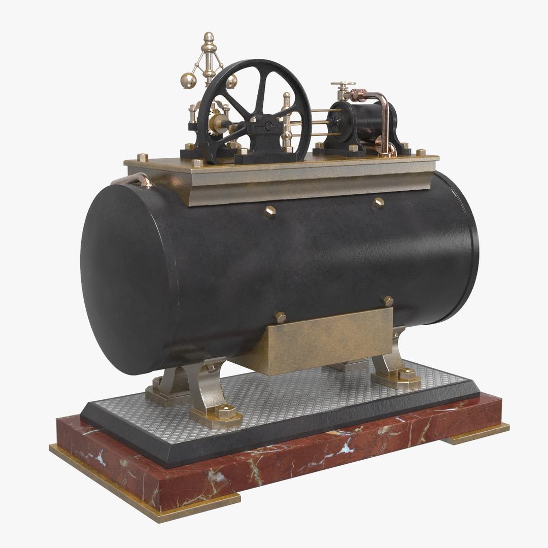 3D French Horizontal Boiler Clock - TurboSquid 1282340